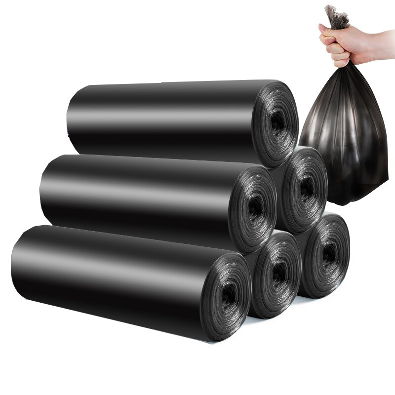 100PCs Thick Garbage Bag Household Disposable Blac... – Grandado