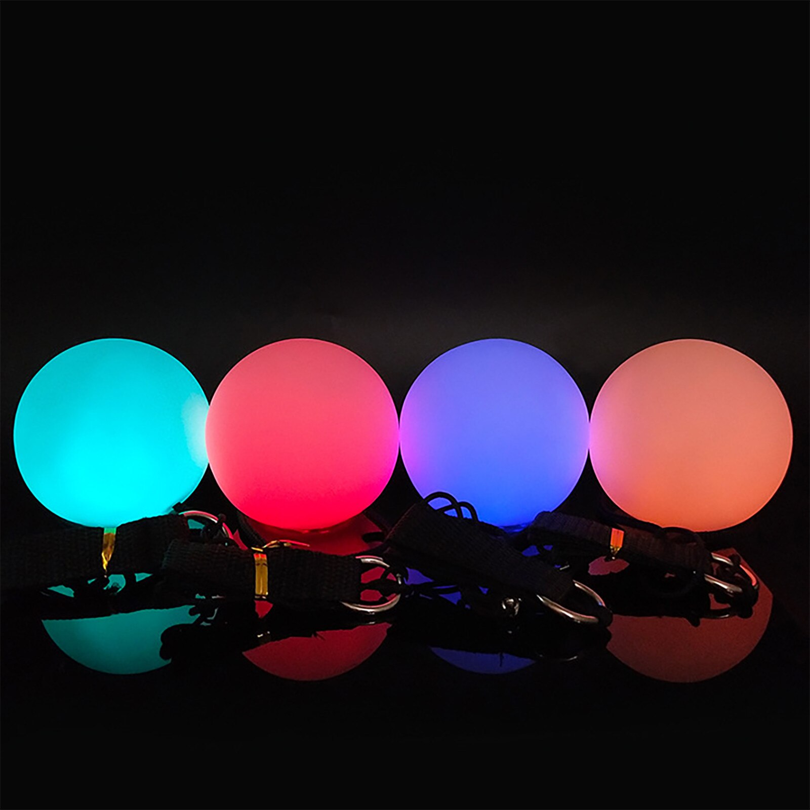 Led Poi Balls (set Of 2) Spinning Led Light Toy Wi... – Grandado