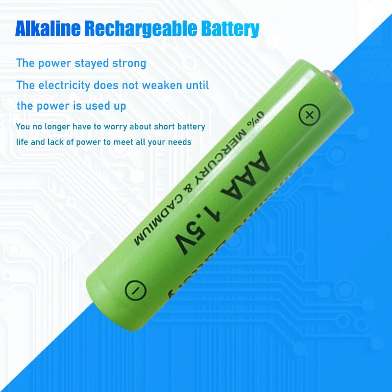 AAA Rechargeable Battery 1.5V 2100mah Alkaline Bat... – Grandado