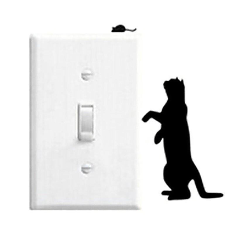 DIY Funny Cute Black Cat 3D Cartoon Animls Switch ... – Vicedeal