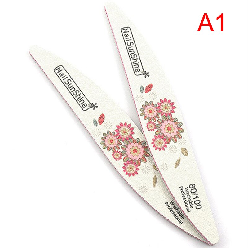 1 Pcs Nail Files Printed Washable Nails Files Sand... – Grandado