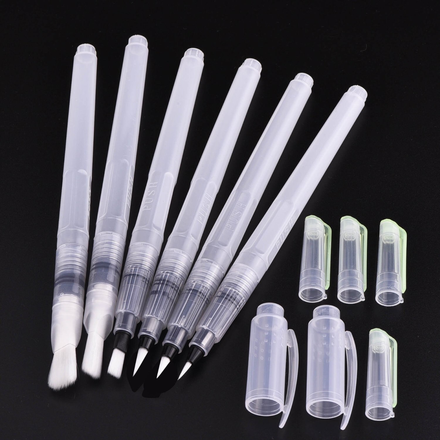 6Pcs/set Water Color Brush Refillable Pen for Begi... – Grandado