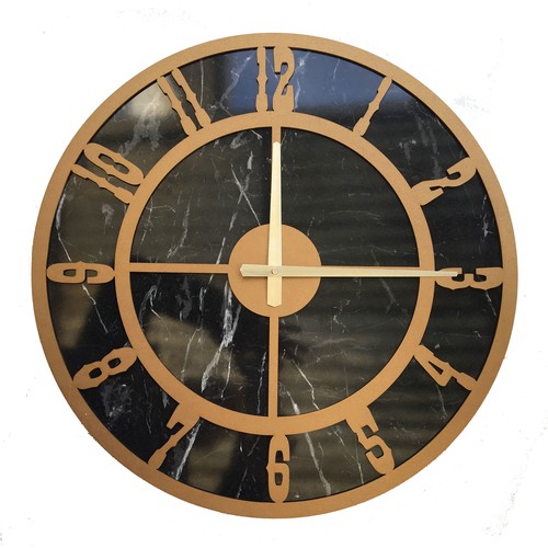 North Bendir Gold Circle Decorative Wall Clock 48 ... – Vicedeal