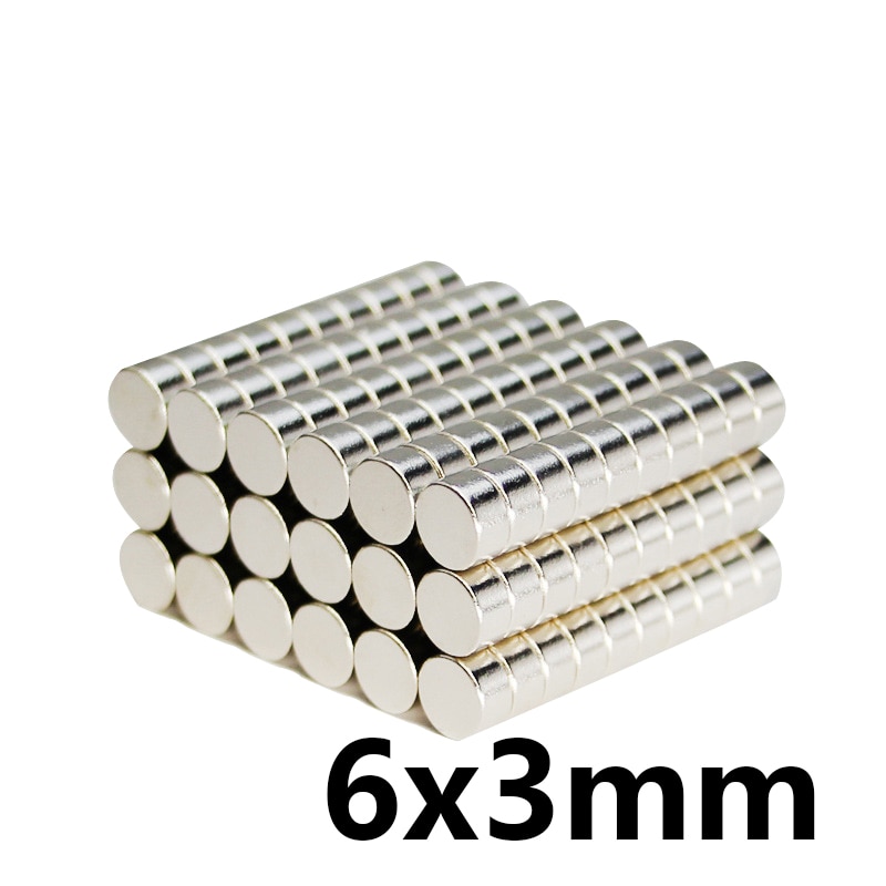 50/100/200/300PCS 6x3 mm Disc Bulk Sheet Neodymium... – Grandado