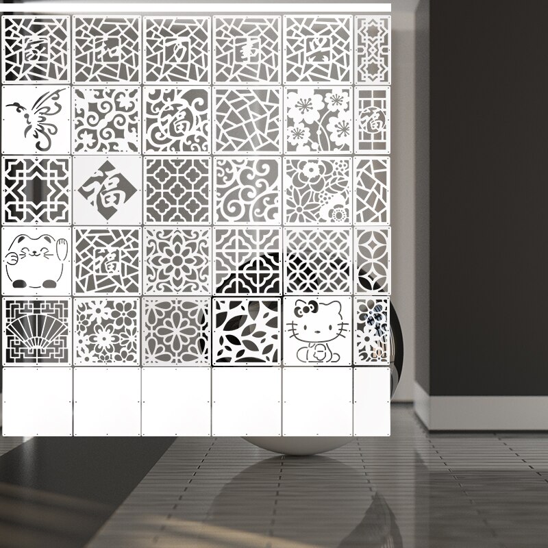 Solid wood modern tiles minimalist living room Par... – Grandado