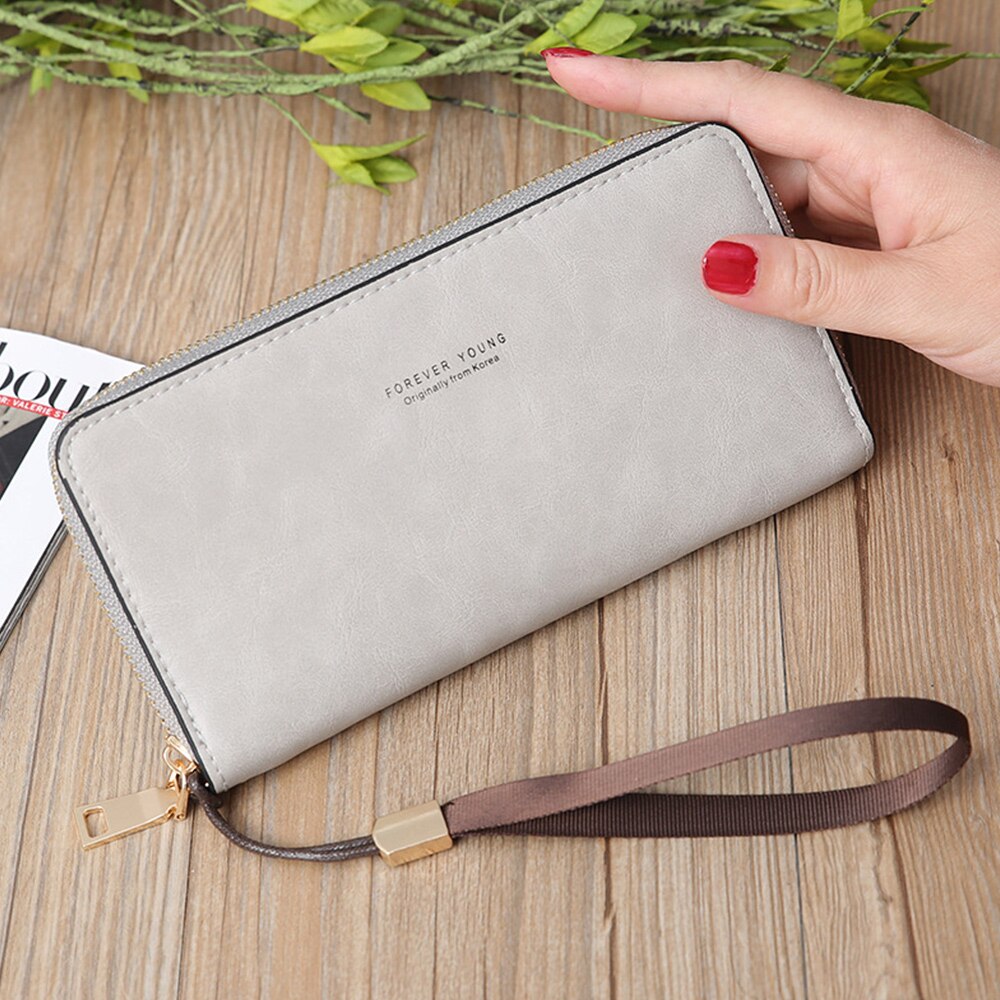 Vrouwelijke Portemonnee Pu Leer Lange Purse Zwart/... – Vicedeal