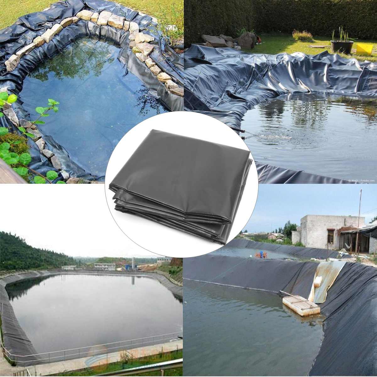 7x7m / 5x5m / 4x4m HDPE fish pond lining board gar... – Grandado