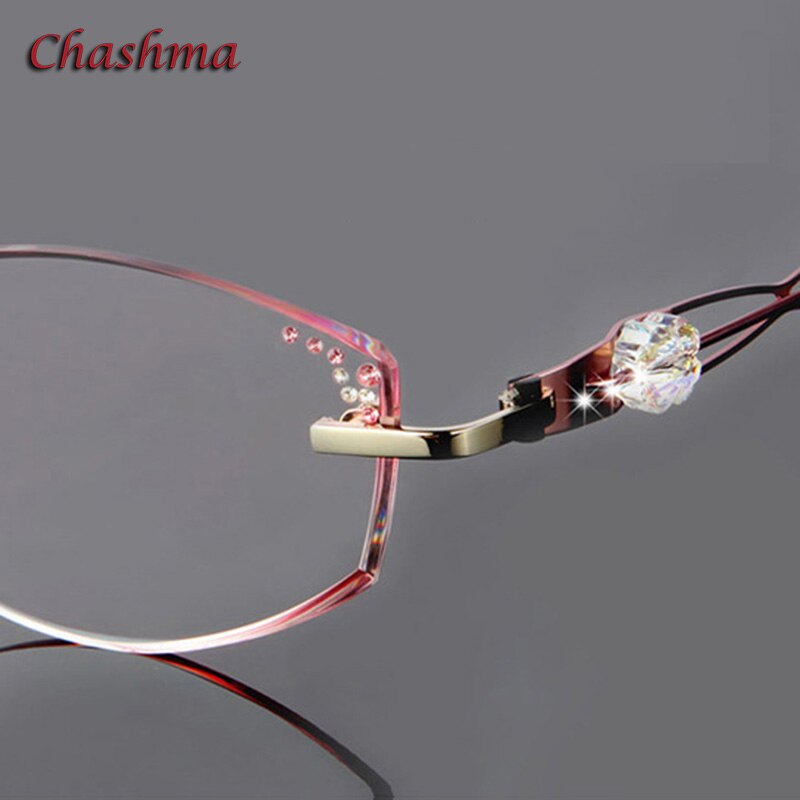 Chashma Brand Colored Lenses Glasses Frame Women O... – Grandado