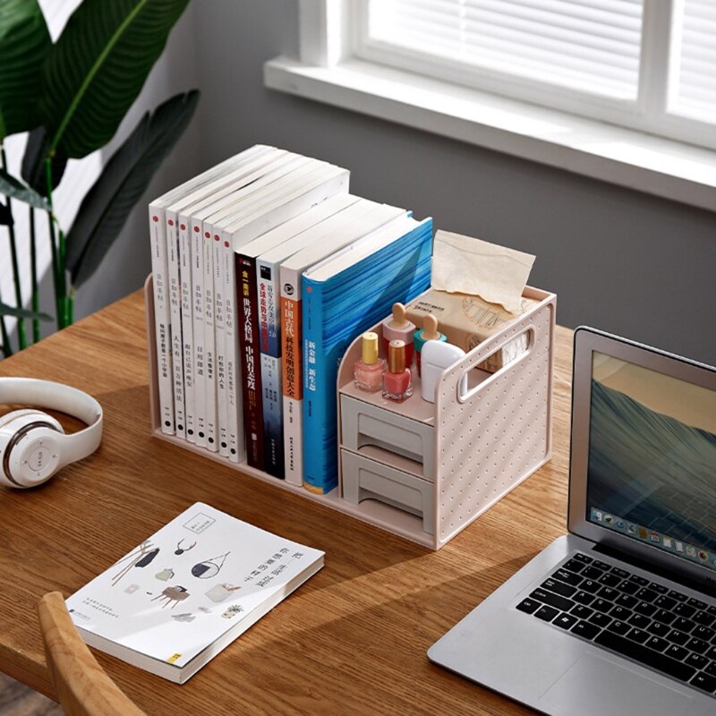 Desktop Multifunctional Bookshelf Storage Rack Off... – Grandado