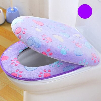 4 colors toilet seat velcro/zipper soft warm acryl... – Vicedeal