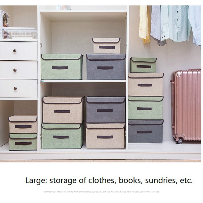 Bedroom Storage Box Clothes Storage Box with Lid C... – Grandado