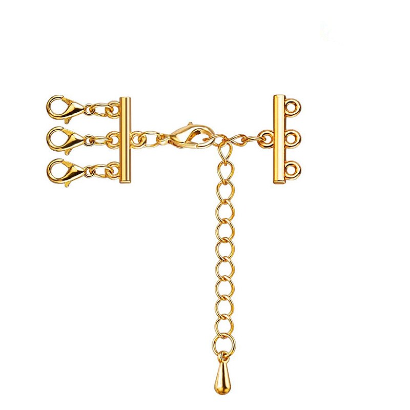 2 Sets Multi Strand Clasps with Lobster Clasps Ext... – Grandado