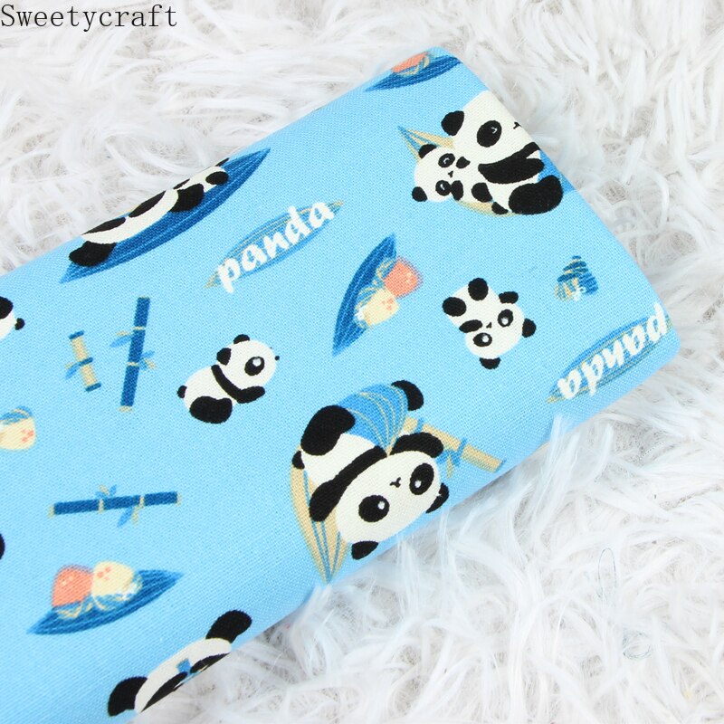 110x45cm Thick cotton fabric by Yard Animal Panda ... – Vicedeal