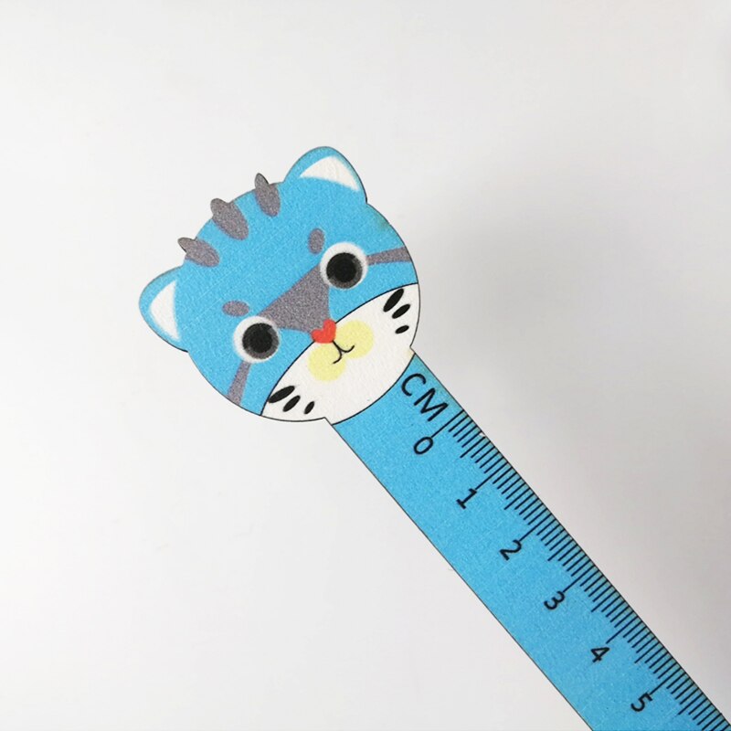 1Pcs Cartoon cat Straight Ruler Patchwork Wood Rul... – Vicedeal
