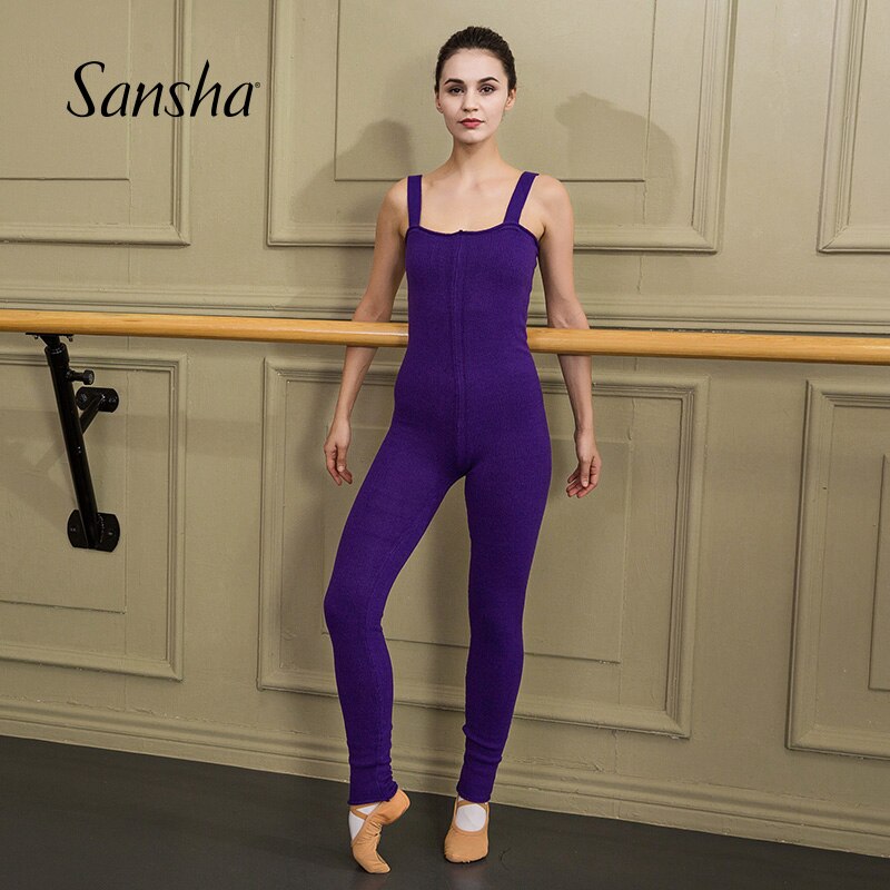 Sansha Women Knitted Camisole Leotard Slim Fit Bal... – Grandado