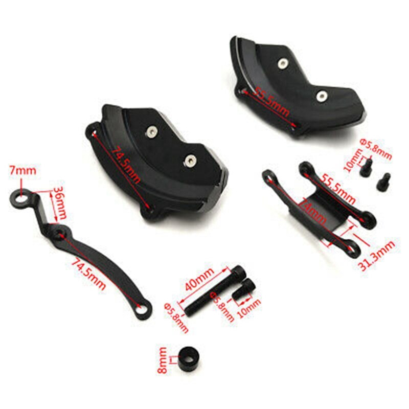 Motorcycle Left and Right Side Engine Protection Cover Engine Skid ...