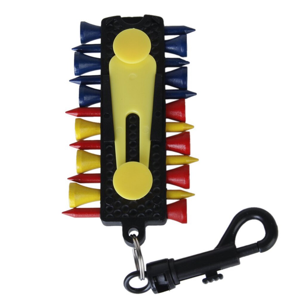 Golf Tee Caddy Keeper 12 Tees 2 Ball Markers Divot... – Grandado