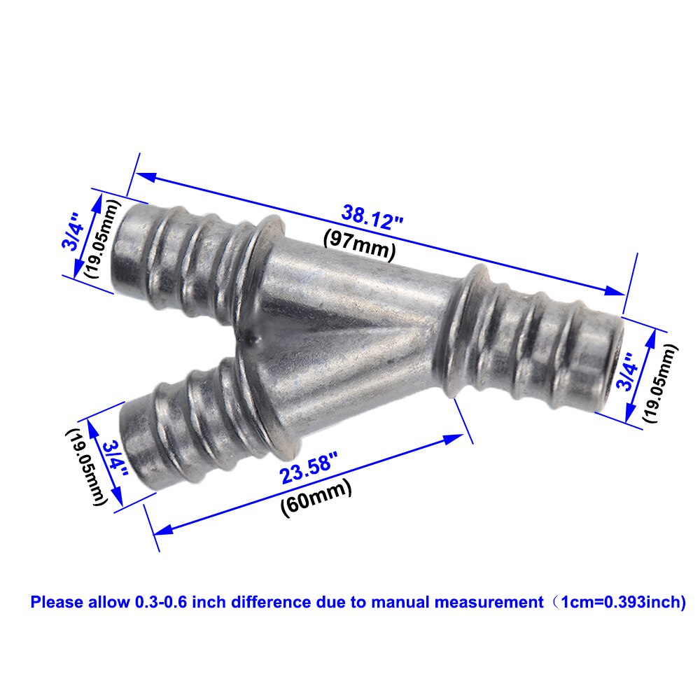 Aluminium HVAC Rückkehr Heizung Schlauch Y-Rohr/Montage Spleißer ...