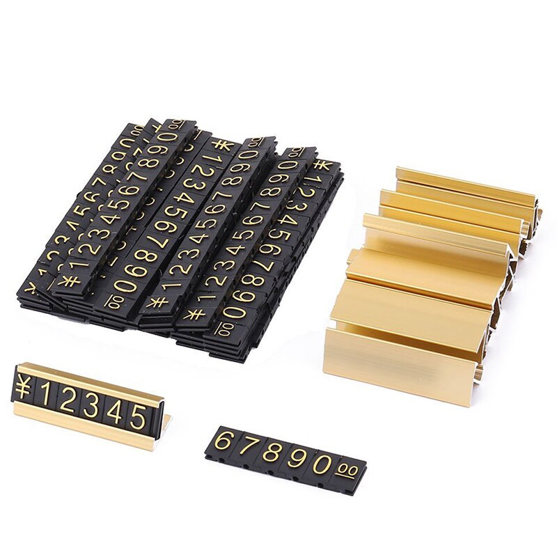 19 groups gold-tone metal, Arabic numerals togethe... – Grandado