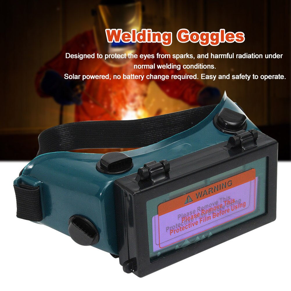 Lens Solar Powered Safety Welding Goggles PVC Auto... – Grandado
