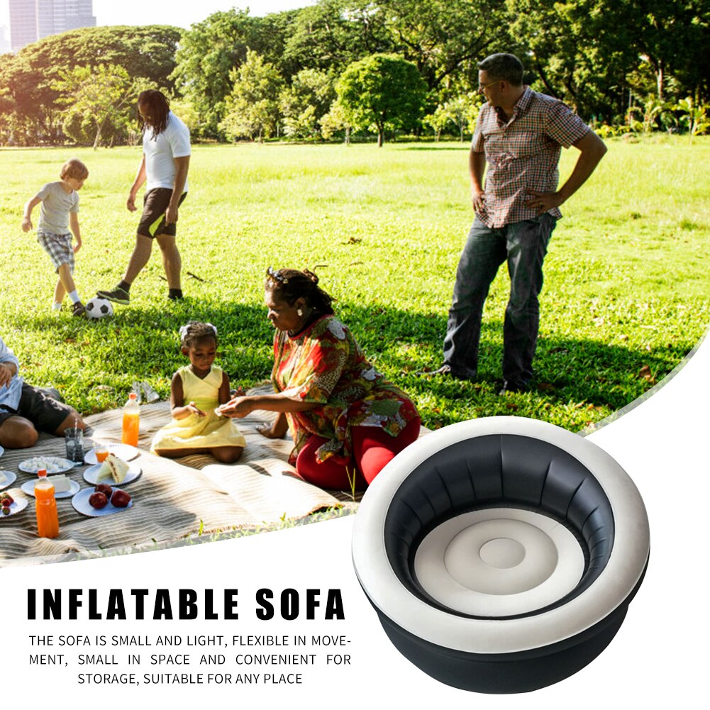 Inflatable Sofa Flocking Air Seat Chair Outdoor Ca... – Grandado
