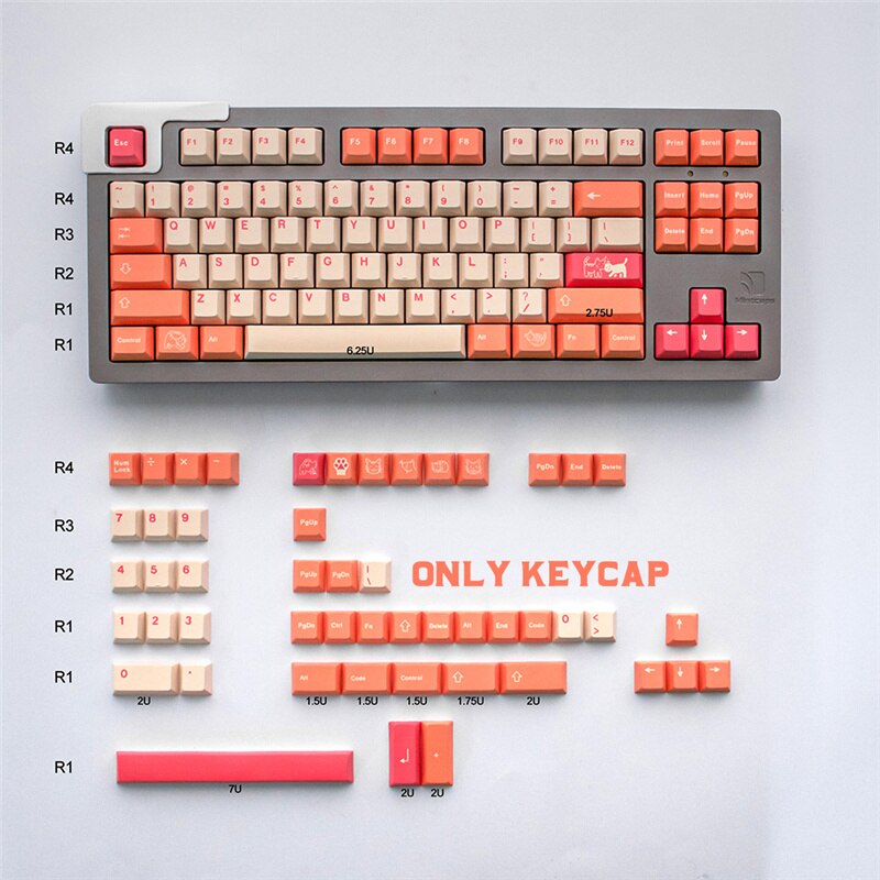 GMK Orange Boi Keycaps Cherry Profile DYE-Sub Mech... – Vicedeal