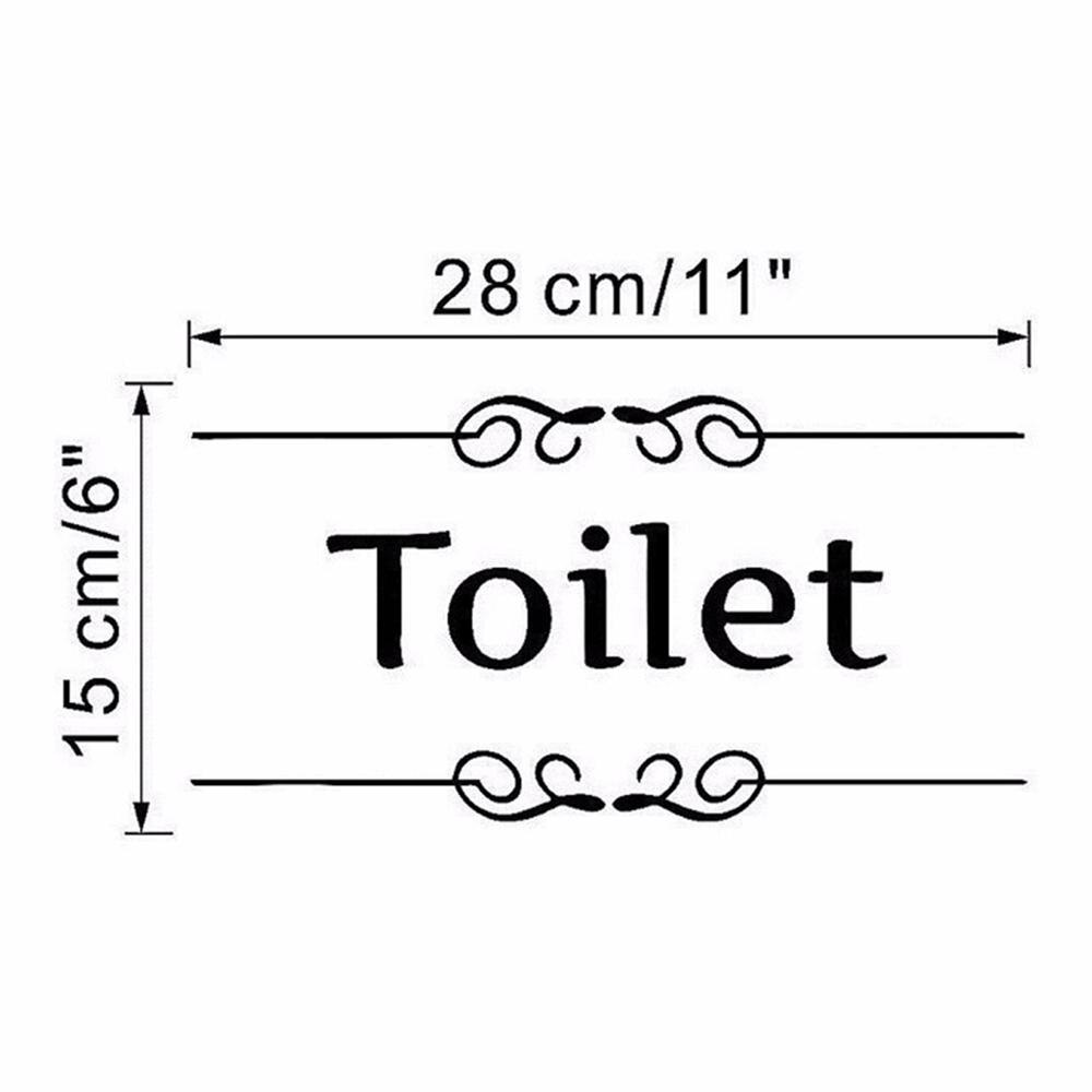 Removable cute Waterproof Washroom Signpost Bathro... – Vicedeal