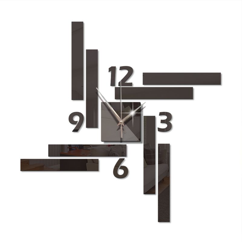 Protect Environment Aacrylic Mirror Clock Square H... – Grandado