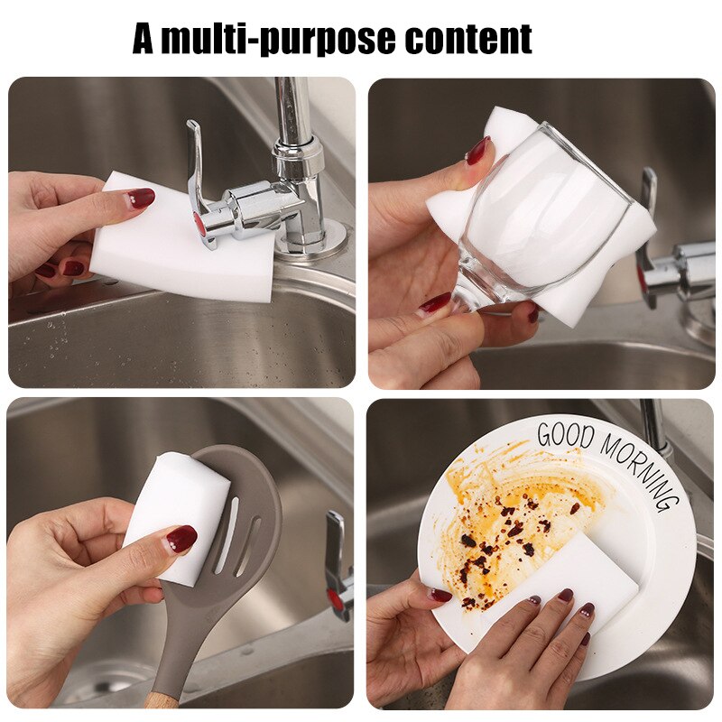 Melamine Sponge Magic Eraser Home Cleaner Cleaning... – Grandado