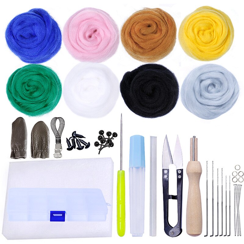 50PCS Craft Needle Felting Kit 8 Colors 3g Needle ... – Grandado