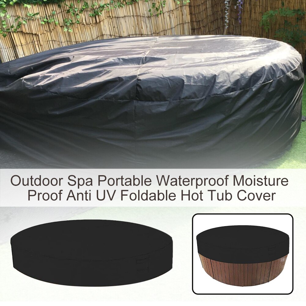 Elastic Bottom Outdoor Spa Protector Solid Tub Cov... – Grandado