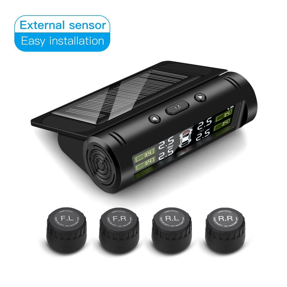 Solar Tpms Bandenspanning Alarm Monitor System Tyr... – Grandado