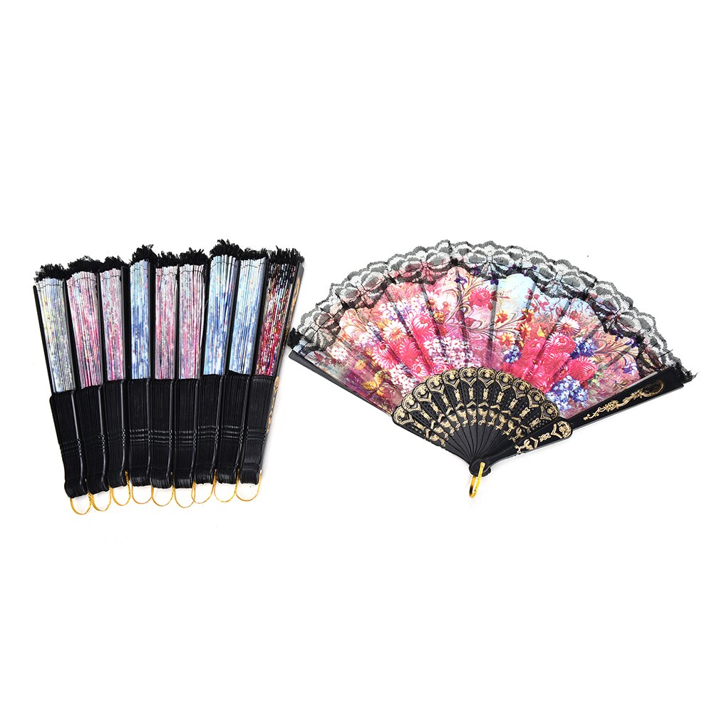 1Pcs Spanish Flower Floral Fabric Lace Fans Foldin... – Vicedeal