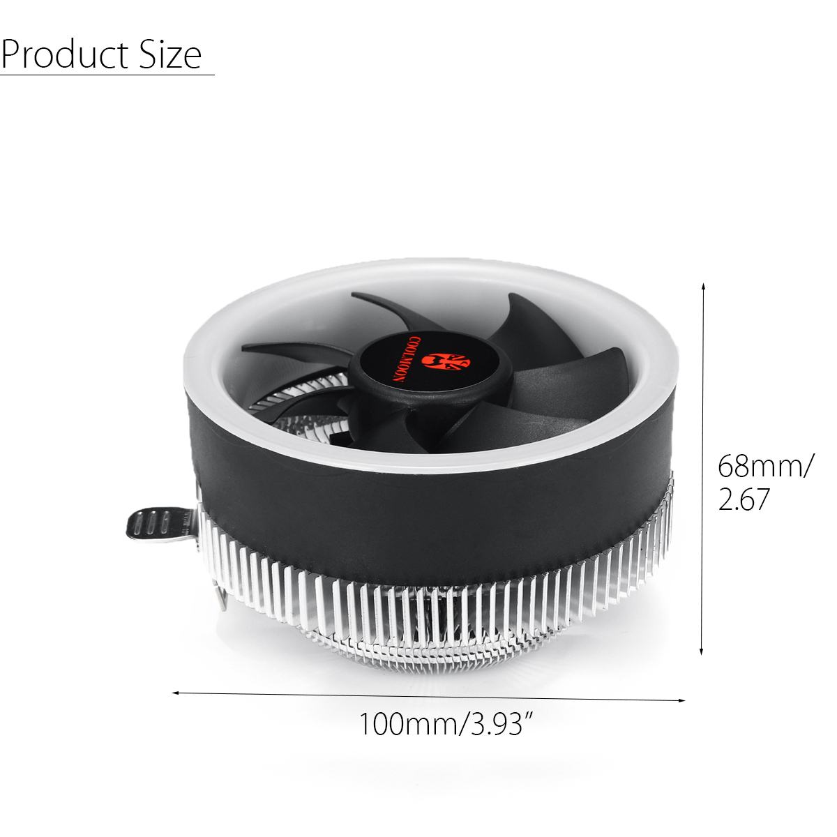 S SKYEE PC CPU Cooler Fan Heatsink LED Blue Apertu... – Grandado