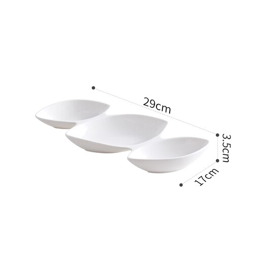 Bone China Dinner Plate White Ceramic with Dim Sum... – Grandado