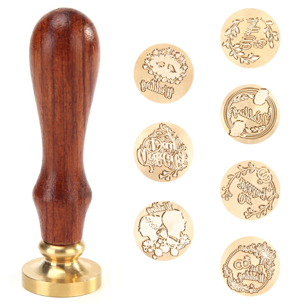 Retro Lakzegel Stempel Planten Hout Stempel Voor S... – Vicedeal