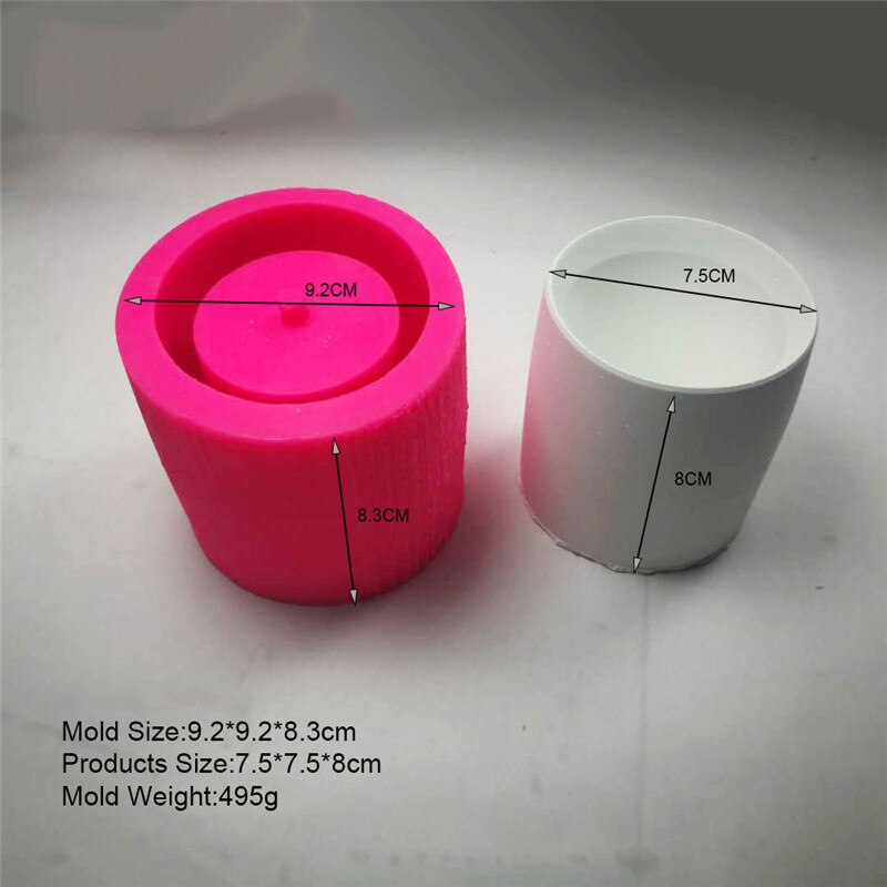 Zement Gips Runde Silikon Topf Form DIY Beton Blum... – Vicedeal