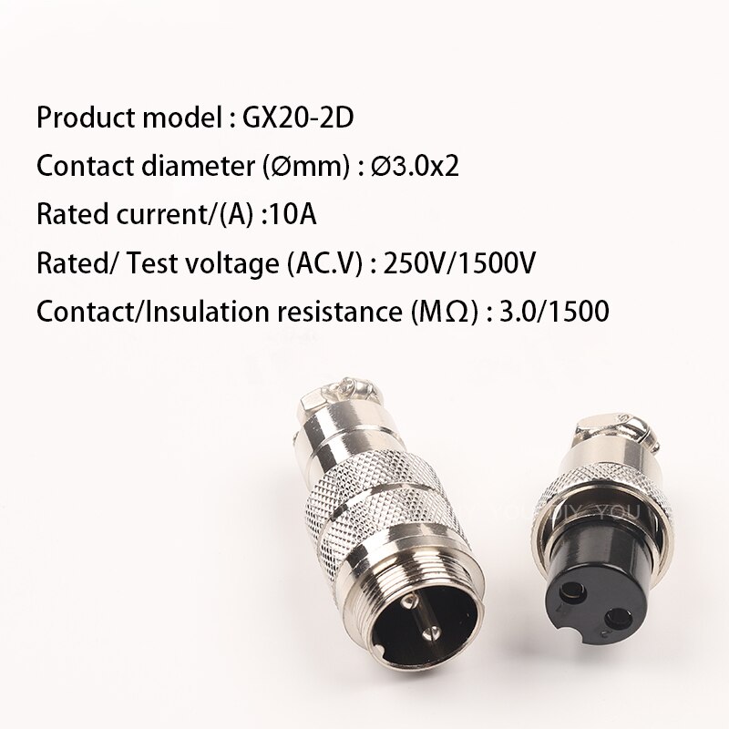 1Set GX20 Butt type Aviation Plugs Sockets Connect... – Grandado