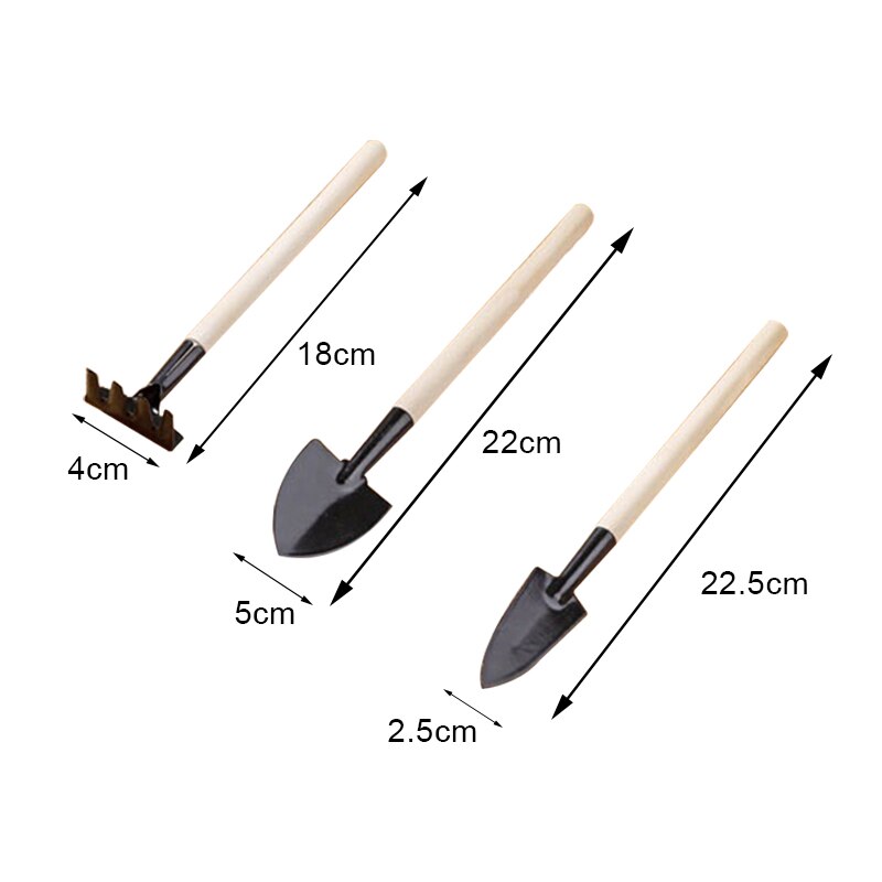3Pcs Garden Tools Set Small Transplant Hand Tool F... – Grandado