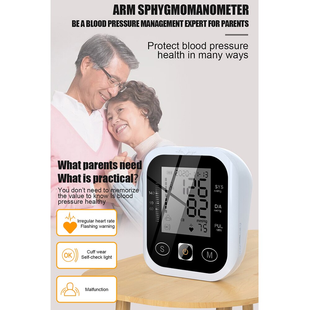 Monitor de presión arterial tipo brazo, esfigmoman... – Grandado