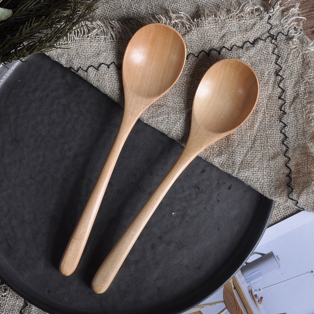 18cmx4cm Natural Chinese Wooden Spoon Bamboo Rice ... – Grandado