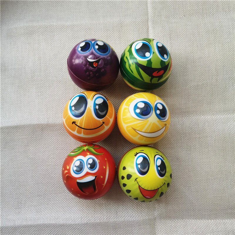 6.3cm Anti Stress Stress Balls Coloful Cute Fruits... – Grandado
