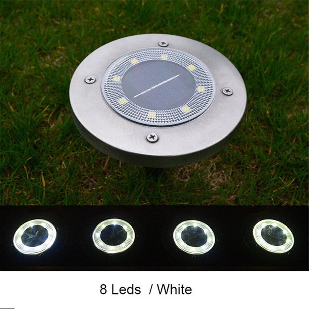 Solar Ground Lights Outdoor Disk Lamp In-Ground Ou... – Grandado