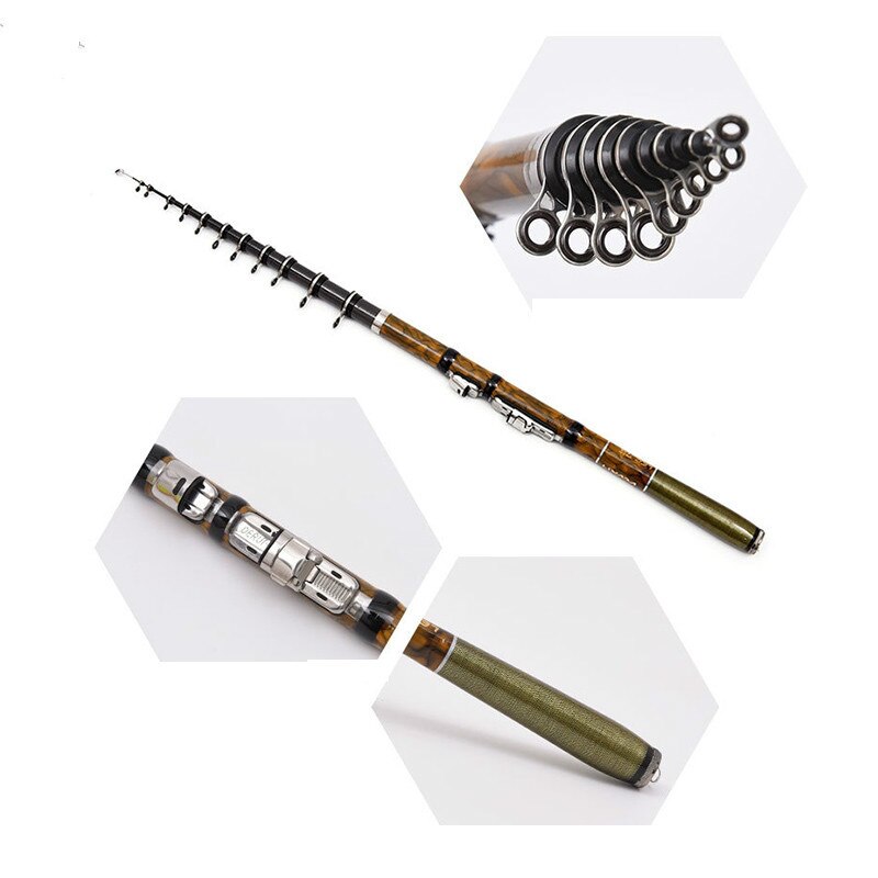 Army green camouflage Carbon Spinning Fishing Rod ... – Grandado