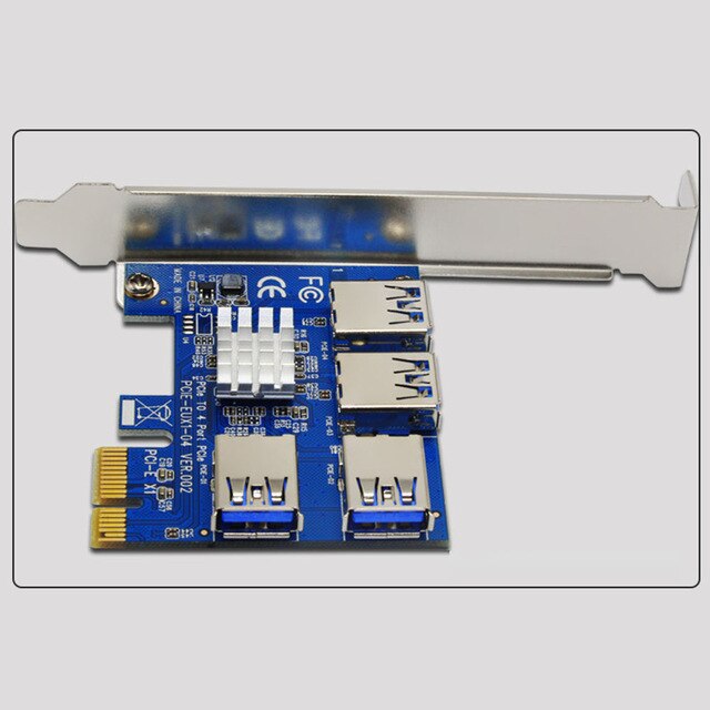 Pci-e1to 4pci Express 16x Slots Riser Card Pci-e 1... – Grandado