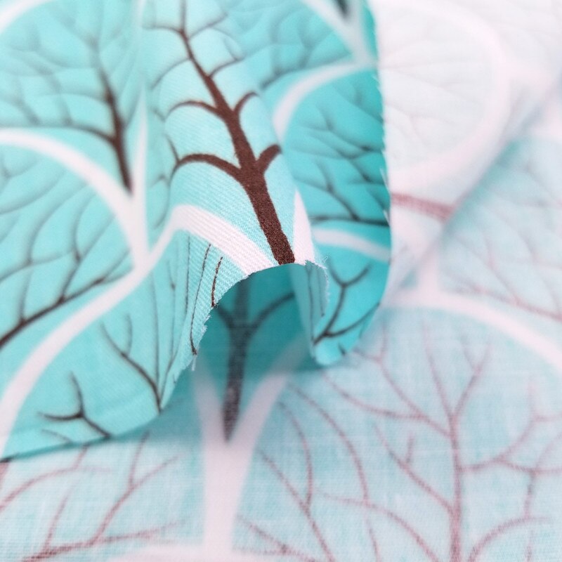 Blue Bear Printed Twill Cotton Fabric Cotton Patch... – Grandado