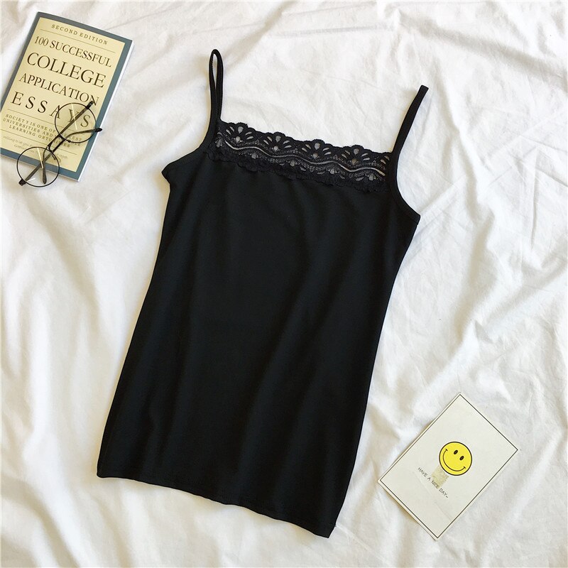 Summer Sleep Tops Women Lace Solid Camis Sexy Slim... – Grandado