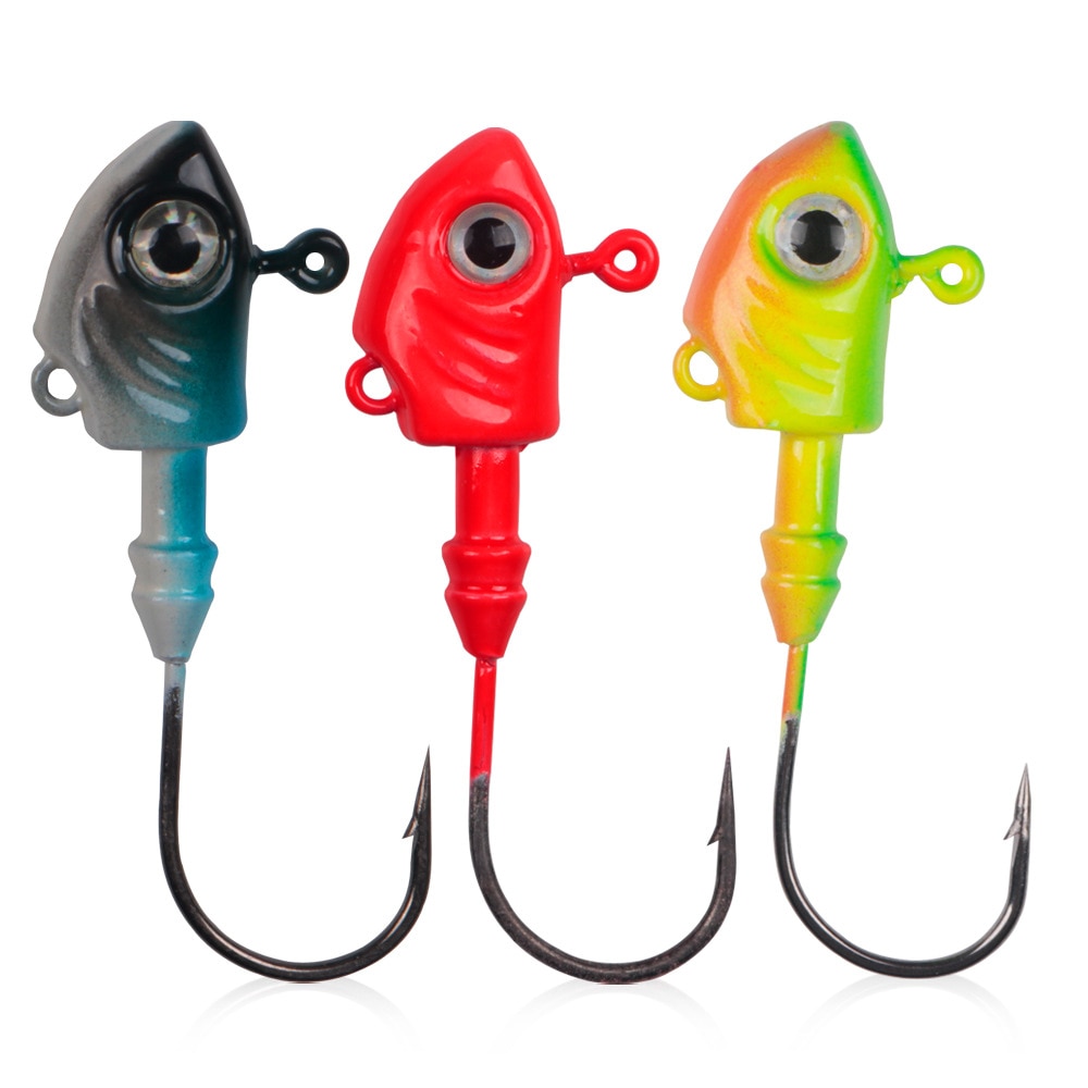 1Pcs Fishing Hooks Lures Fish head lead hook Metal... – Vicedeal