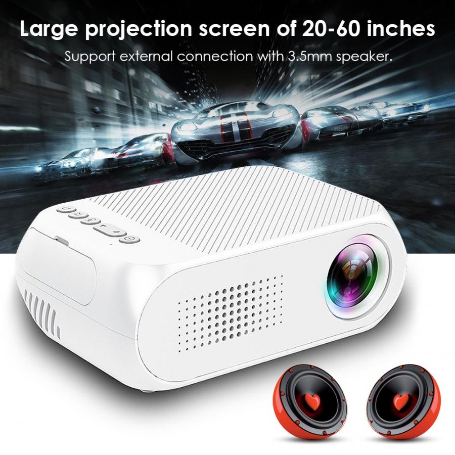 YG320 Mini Projector HD 1080P 600Lumens USB/TF/HDM... – Grandado