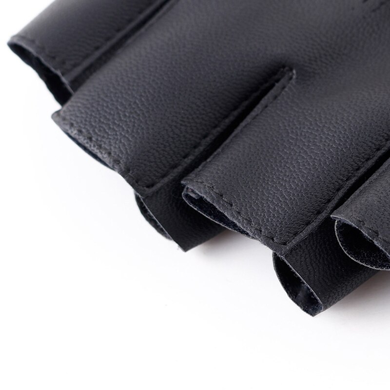 Fingerless Men Gloves PU Leather motor Punk Gloves... – Grandado